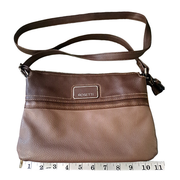 Rosetti | Bags | Rosetti Dualtone Multipocket Brown Crossbody Faux ...